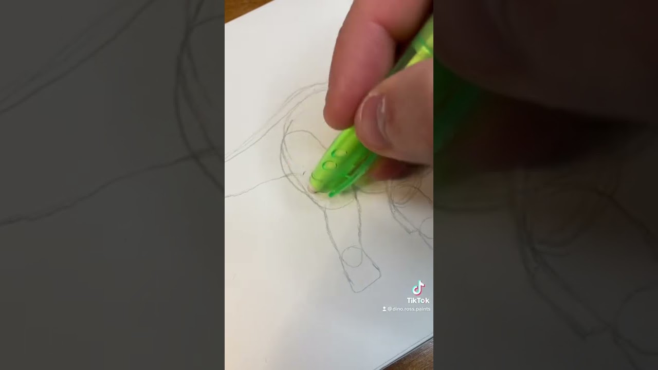 Brontosaurus - Dinosaur Timelapse Drawing
