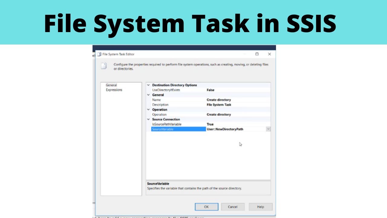 16 File System Task in SSIS | How to use File System Task in SSIS