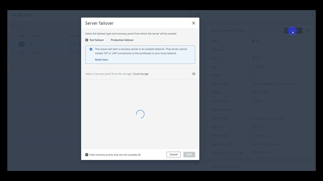 Acronis Cyber Protect Cloud  Storage and DR