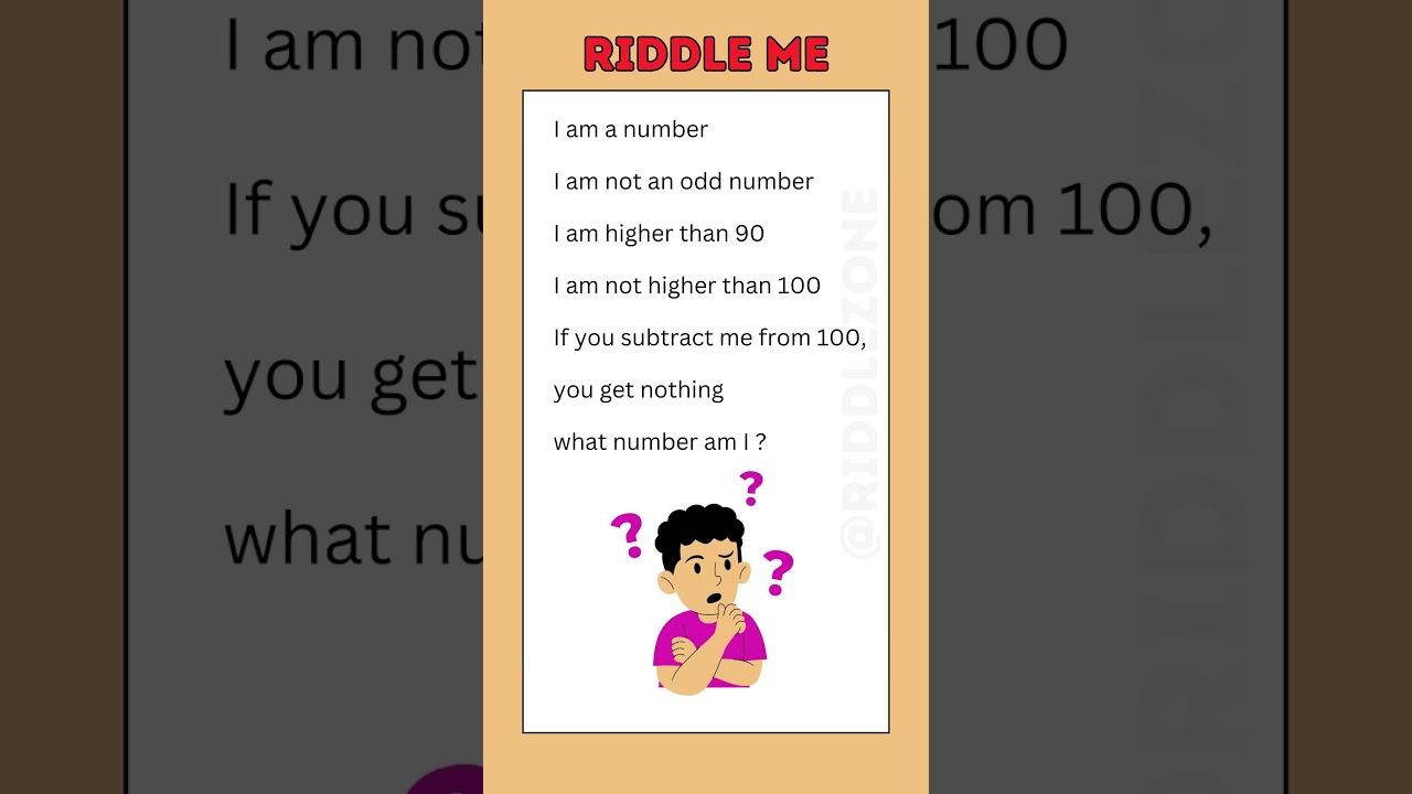NUMBER RIDDLES WITH ANSWER  #mathriddles  #riddles