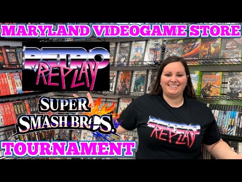 A NEW VIDEOGAME STORE IN BEL AIR, MARYLAND HAS A SMASH BROS TOURNAMENT! RETRO REPLAY! RECAP!