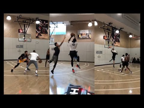 James Harden , Carmelo Anthony, Danny Green, and Kelly Oubre ball out in famous NY gym
