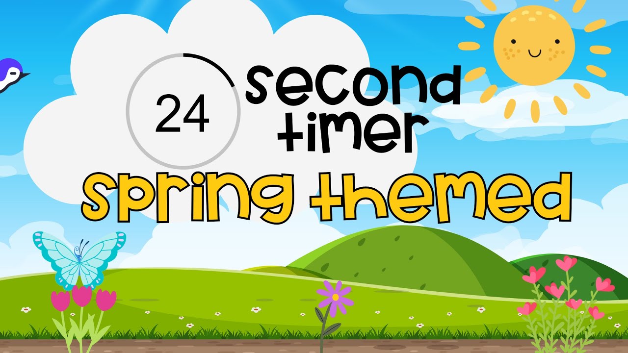 30 Second Countdown Timer: Spring Themed