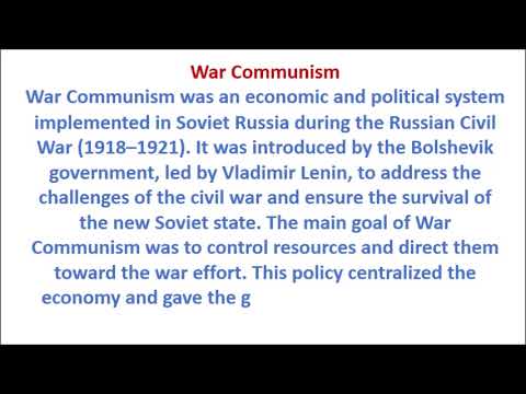 war communism essay grade 11