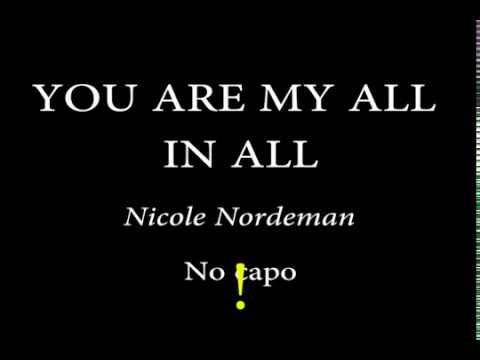 YOU ARE MY ALL IN ALL - Easy Chords and Lyrics