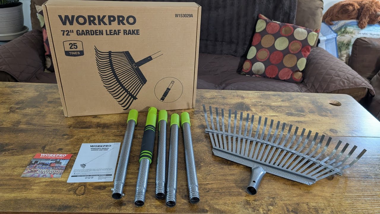 WORKPRO Adjustable 73” Small Leaf Rake  Review