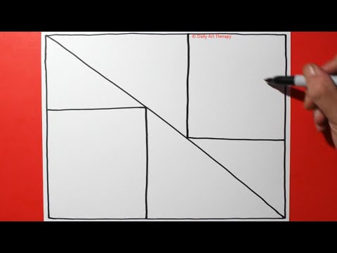 Daily Line Illusion | Fourth Dimension 3D Pattern / Spiral Drawing / Satisfying / Art Therapy