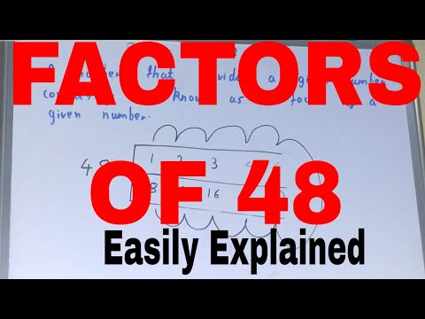 Factors of 48|How to find factors of 48|Find all factors of 48|How to find all the factors of 48