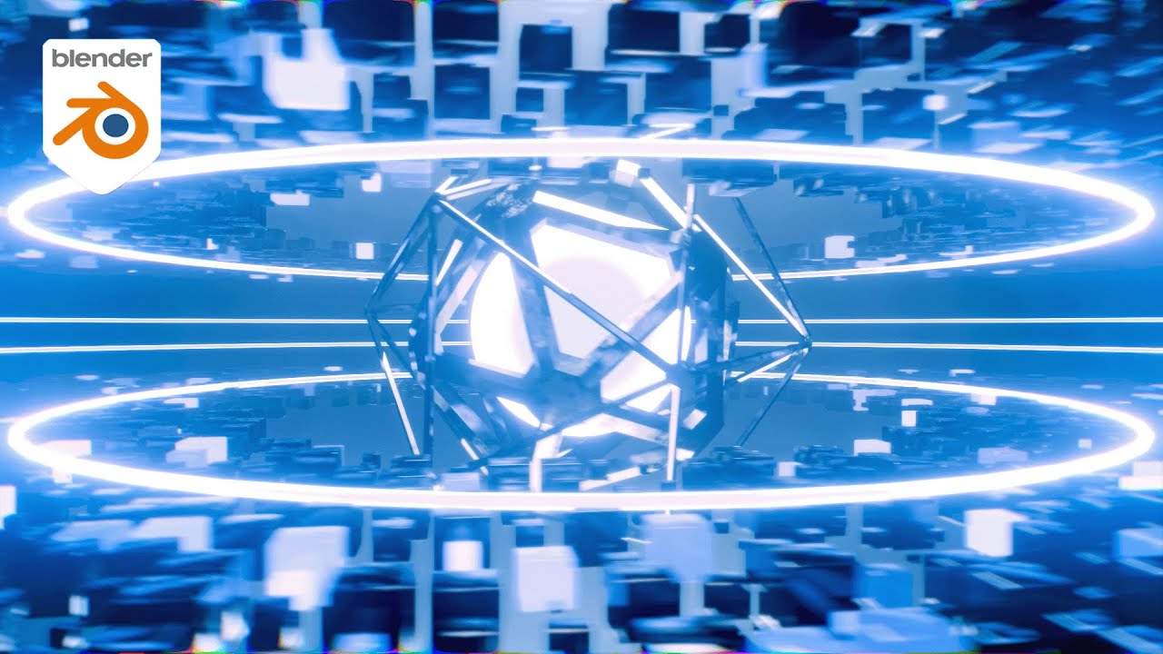 Cool sci-fi render in blender