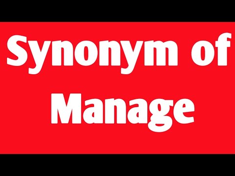 synonym of manage । synonym and antonym word in english । english grammar । similar word