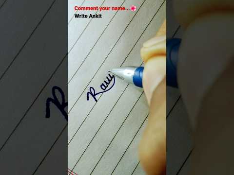 HOW TO WRITE.... RAVI |✨#shorts #handwriting 🌼#signature
