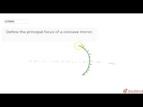 Define the principal focus of a concave mirror.