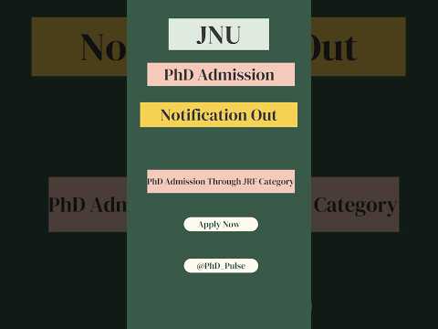 ๐คฉJNU PhD Admission Update #shorts #jnu #jnuadmission #phdadmission2023 #latestphdform #jrf #gate