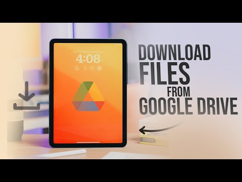 How to Download Files from Google Drive on iPad (tutorial)