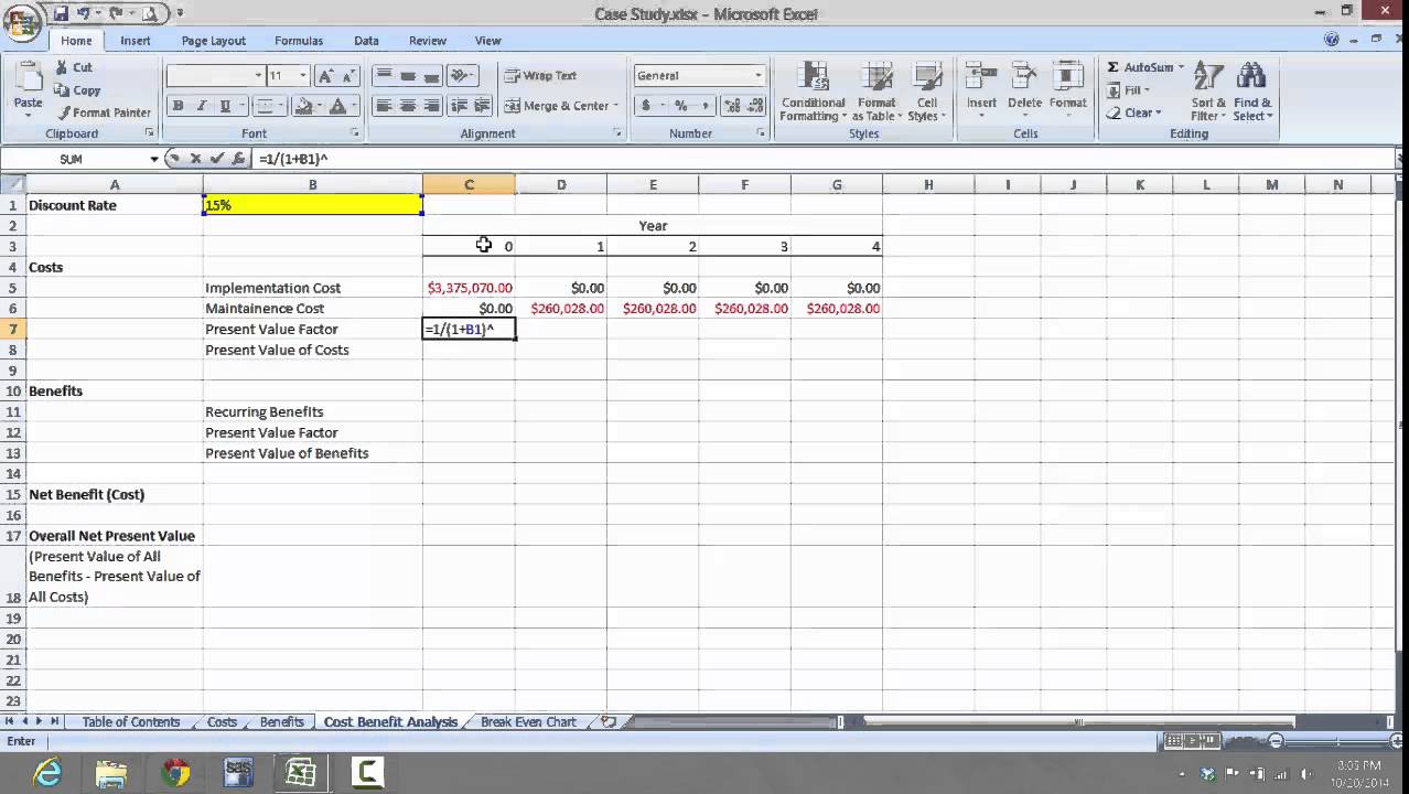 MIS 3300 Excel Case Study Tutorial 3