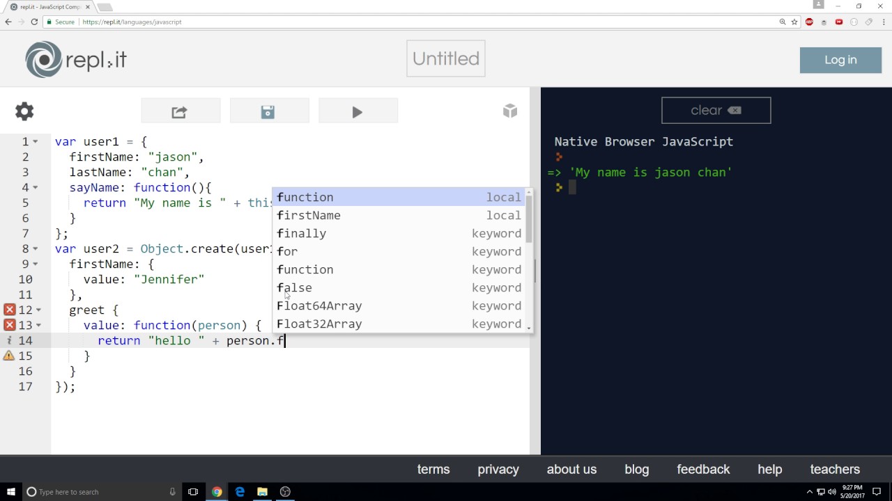 Creating Objects with Object.create Javascript - design pattern