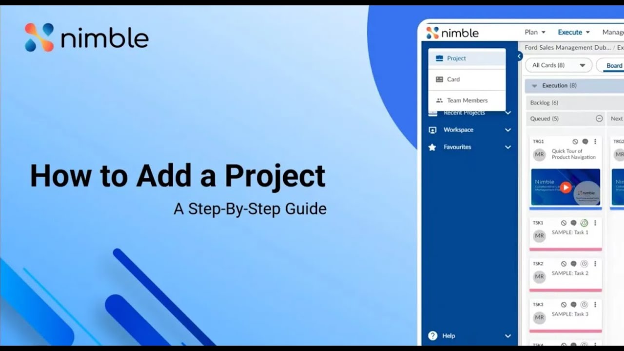 Learn to Add a Project in Nimble