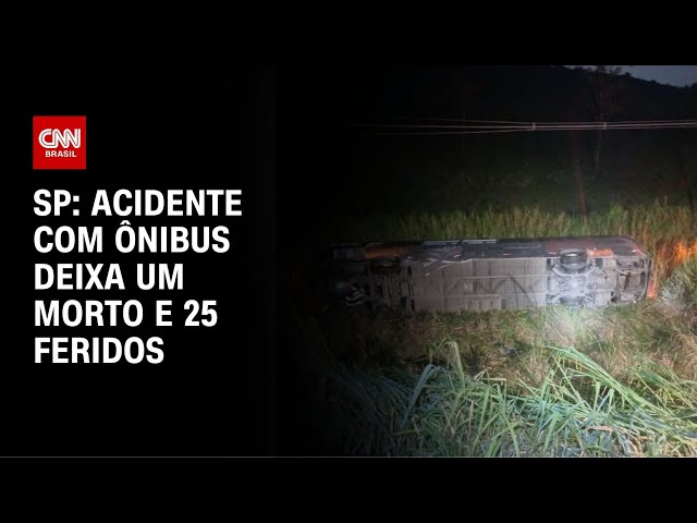 Acidente de ônibus com 45 passageiros deixa um morto no interior de SP | CNN Brasil