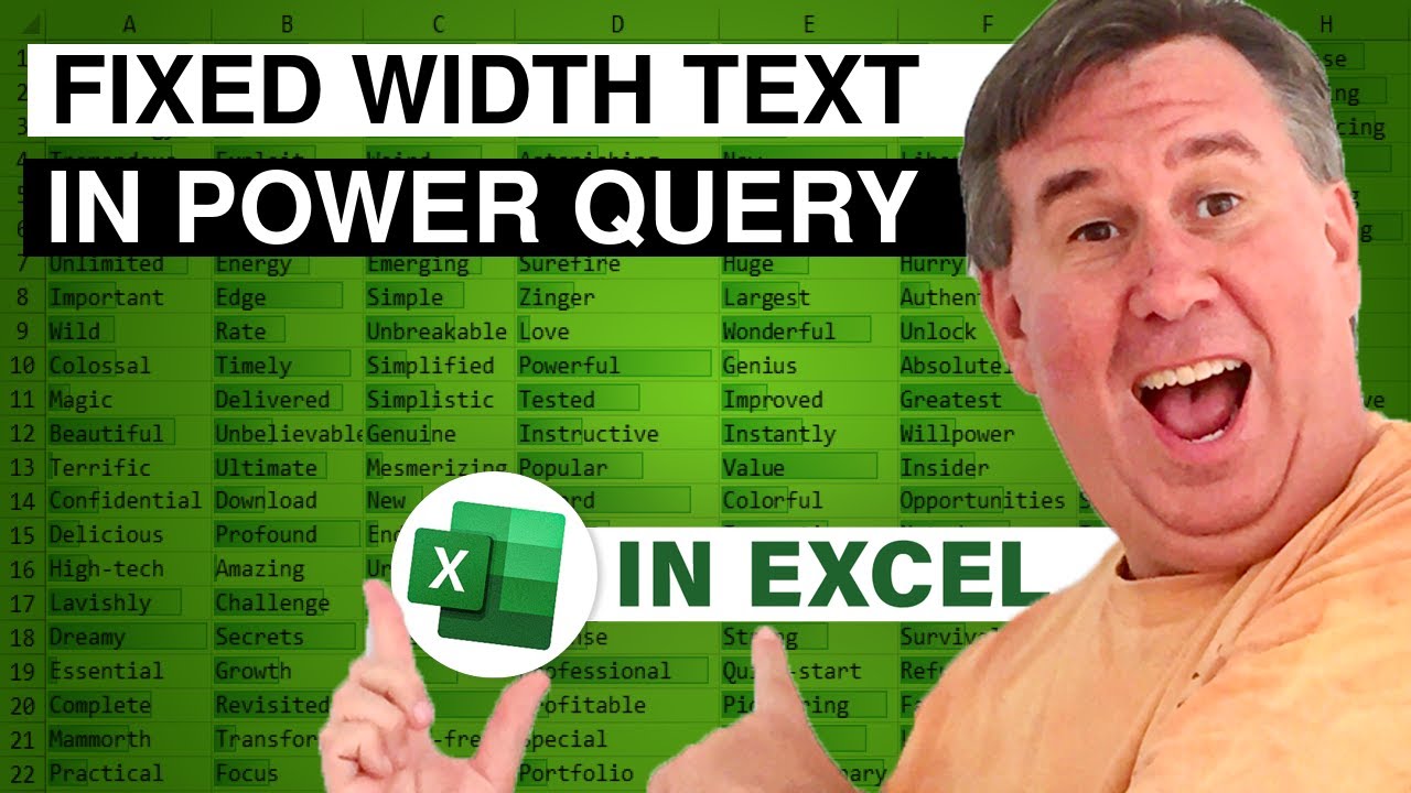 Excel Power Query Import And Clean Fixed Width Text Files 2539 Mrexcel Message Board 