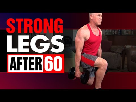 The ONLY 3 Leg Exercises You NEED To Build Muscle After 60 (AT HOME WORKOUT!)