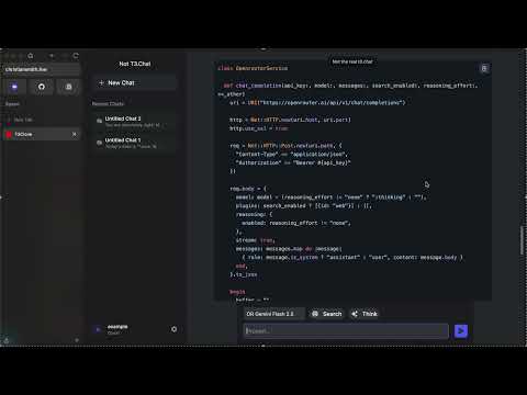 T3 Chat Cloneathon Submission Video