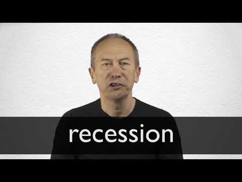 How to pronounce RECESSION in British English