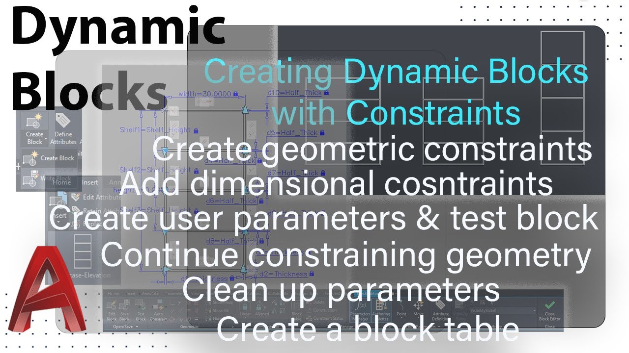 AutoCAD Advanced: Creating Dynamic Block with Constraints