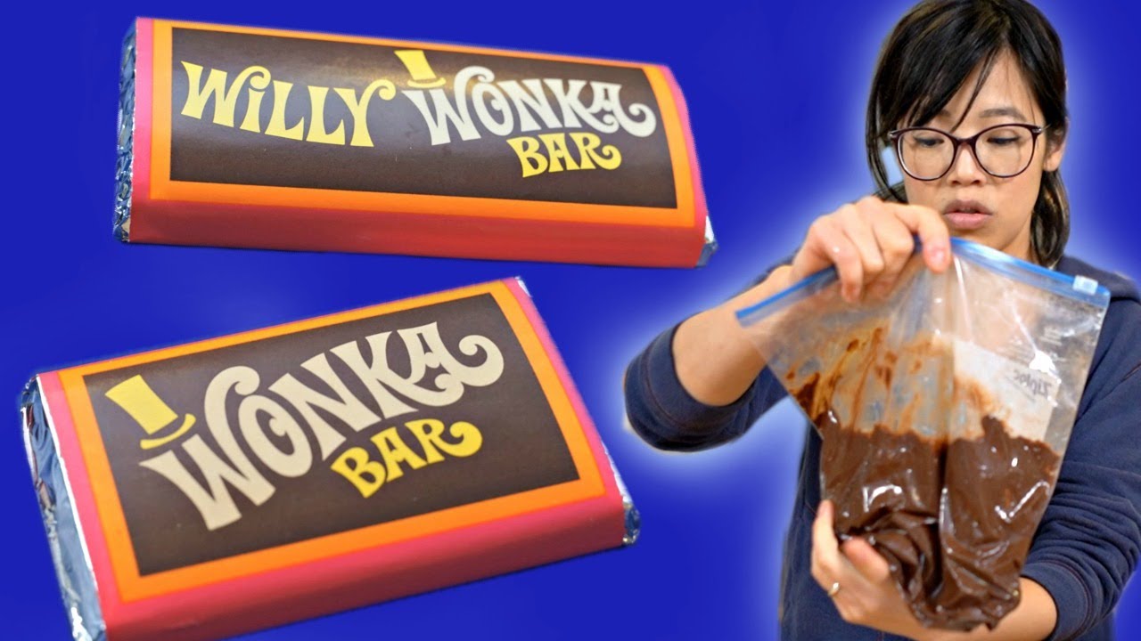 How to Make a WONKA Bar -- 50-year old Willy Wonka Chocolate Making Kit