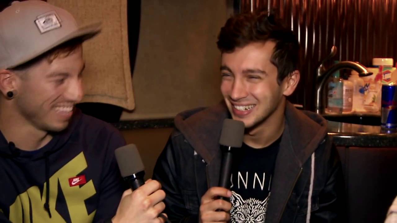 Tyler Joseph & Josh Dun Laughing