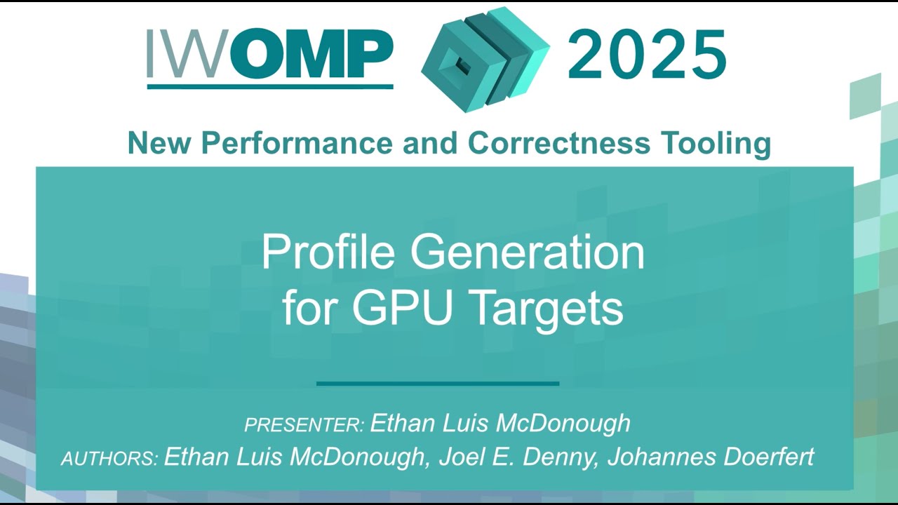 IWOMP 2025 — Profile Generation for GPU Targets