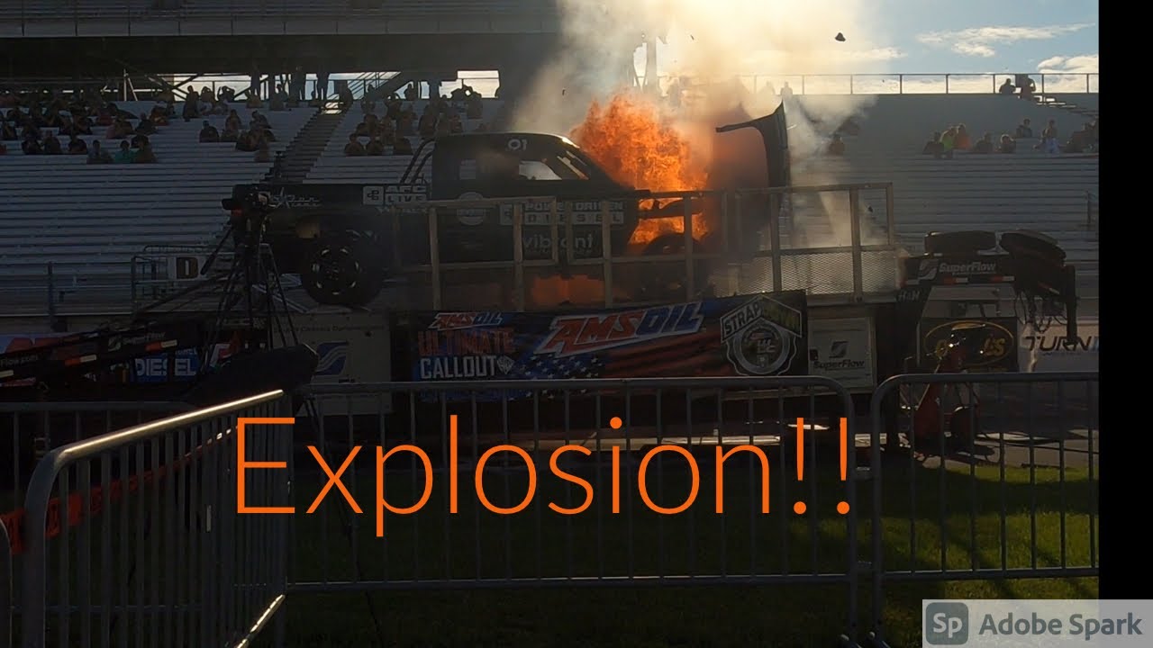 Truck explodes on the dyno at #ucc