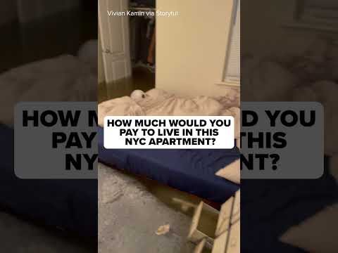 NYC apartment floods in torrential rainstorm #shorts