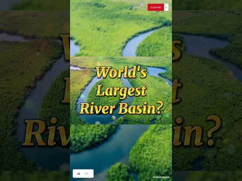 World's Largest River Basin? #shorts #viral #trending #ytshorts #amazon @WorldoPedia1.1M