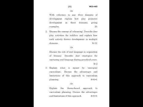 MCD - 002 June 2024 Question Paper