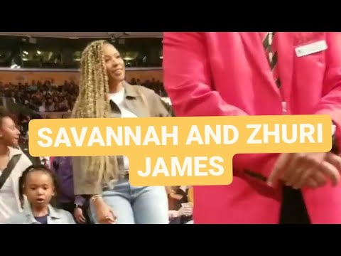 Savannah and ZHURI James | Lakers | Lebron James