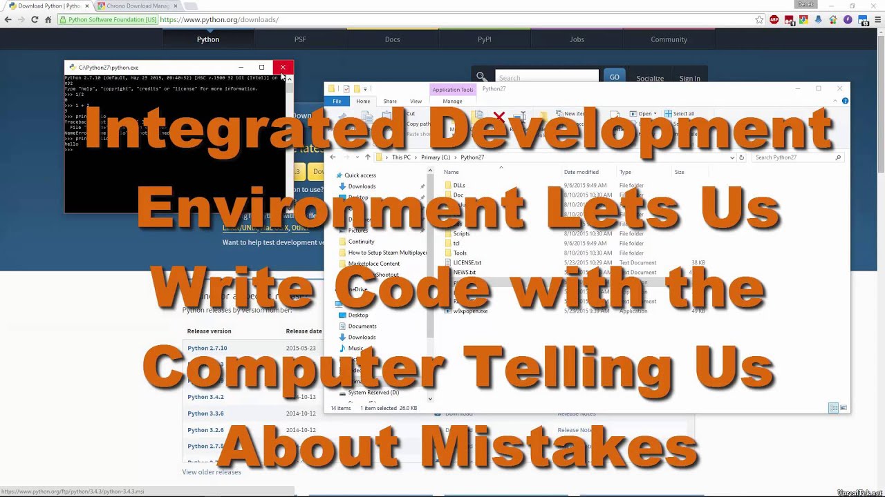Installing Python and Creating/Running .py Python Files - Learn to Program through Python 101 ep 01