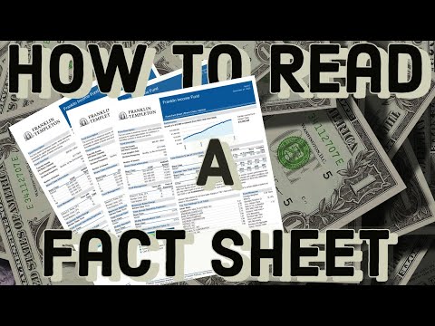 How to read a Fact Sheet