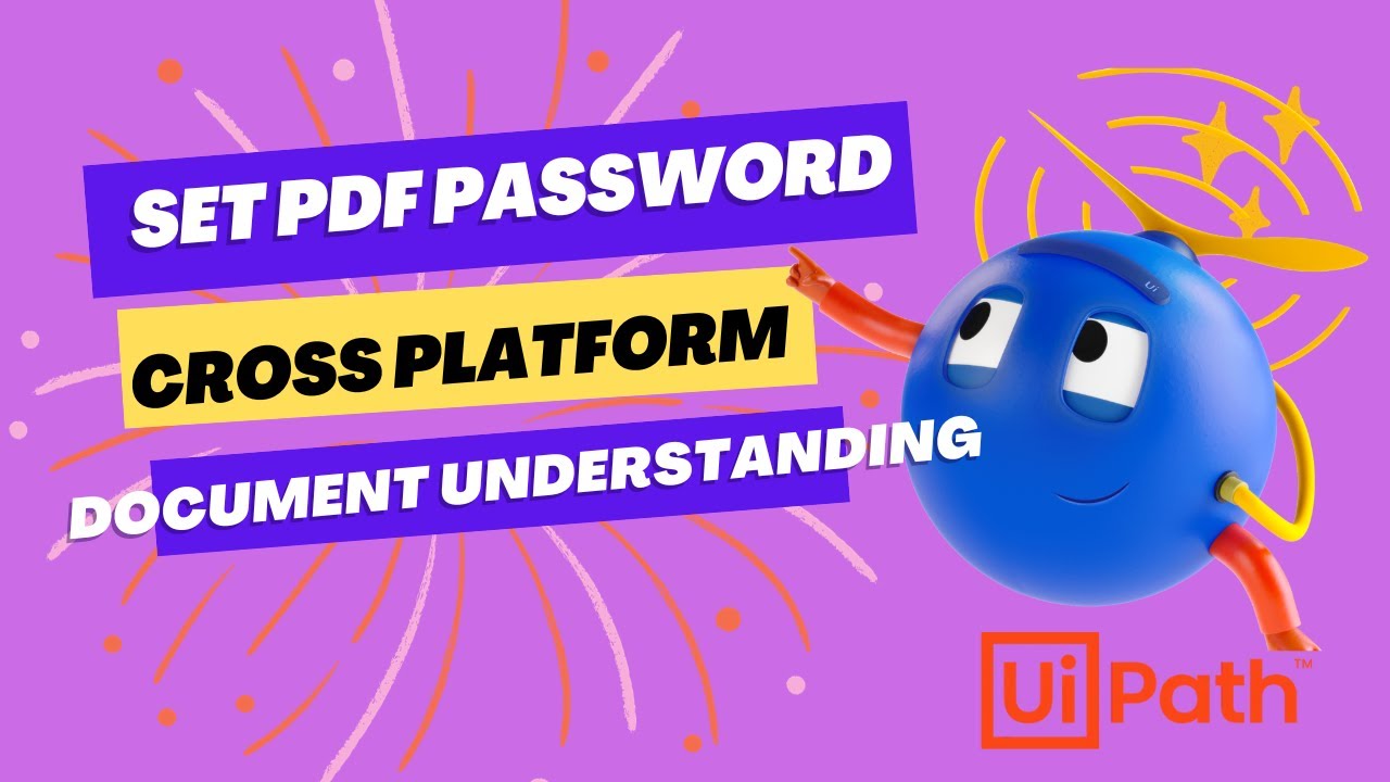 Set PDF Password Activity || Cross Platform Document Understanding Activities