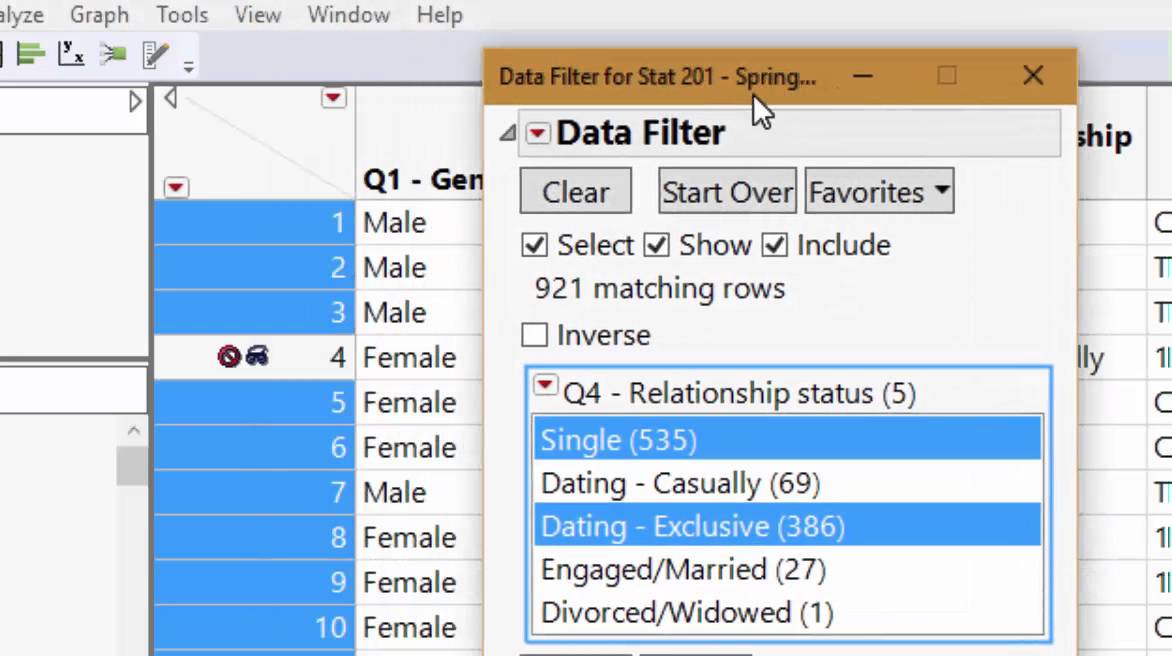 JMP 12 Tutorials - Stacked Histograms