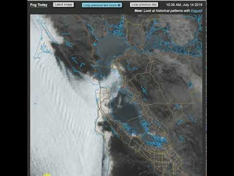 Karl The Fog this morning in The Bay Area