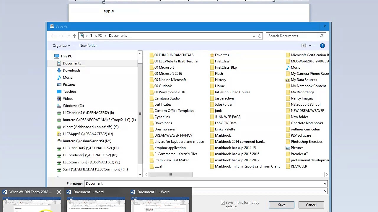 5 File Save As dialog box