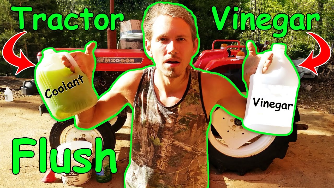 Tractor Vinegar Radiator Flush: Part 2 WILL IT WORK? LET'S FIND OUT!