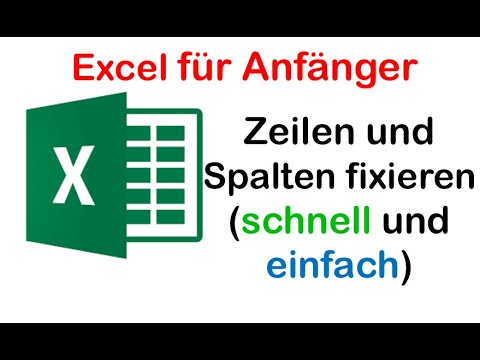 Excel 2020: Zeilen und Spalten fixieren
