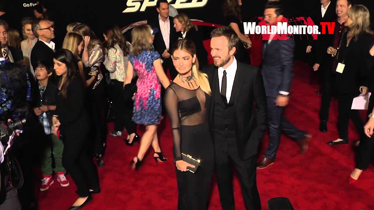 Aaron Paul, Lauren Parsekian, Dominic Cooper 'Need For Speed' Los Angeles premiere