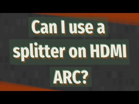 Can I use a splitter on HDMI ARC?