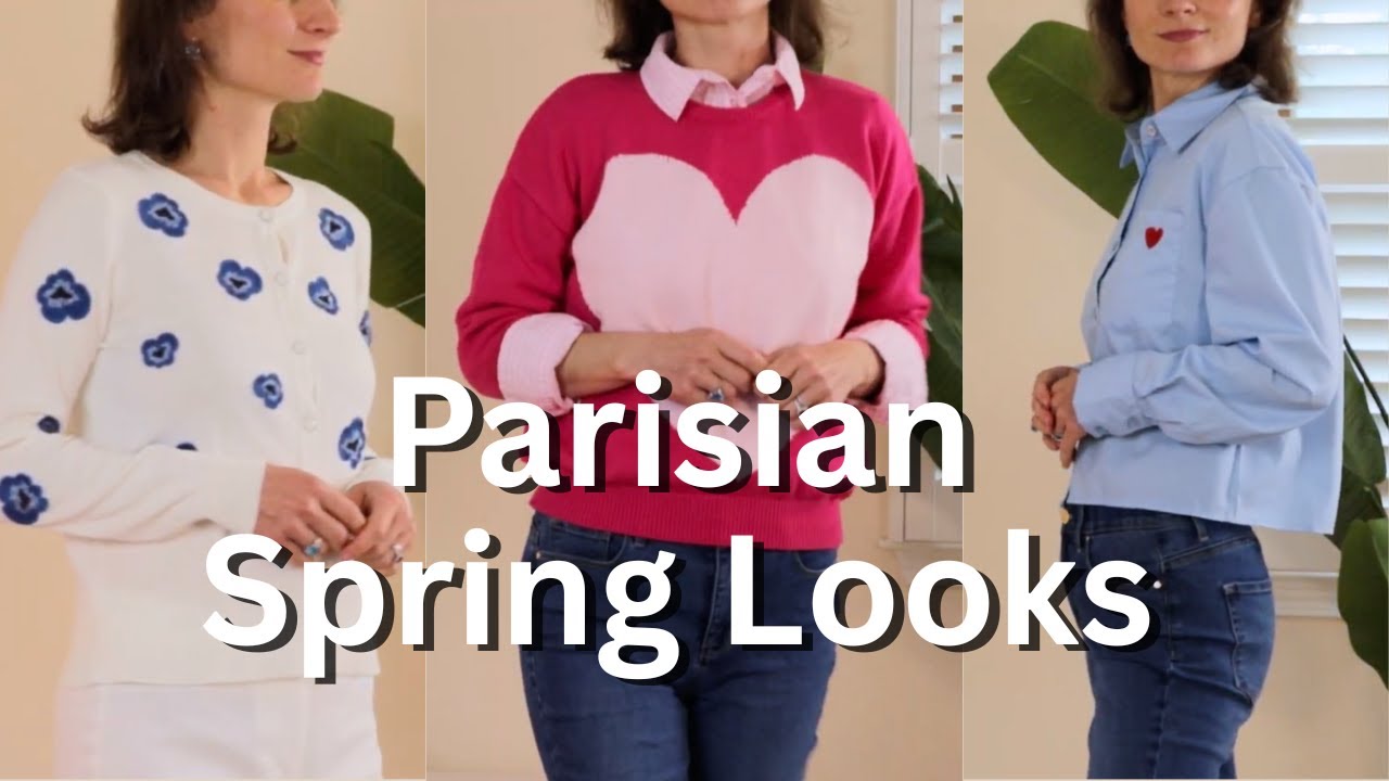 Easy and Youthful Daytime Paris Spring Looks (Heart Cardigans & More!)