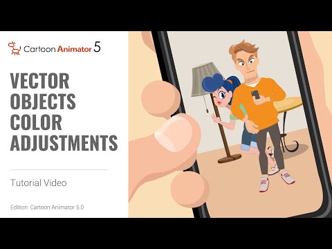How to Design Free 2D Vector Characters with Color Adjustments Video ...