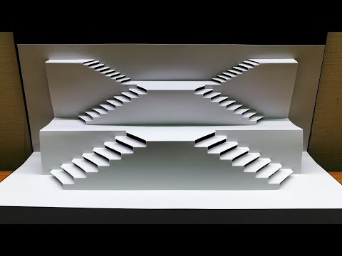 3D Stairs Card｜Paper Art｜Paper Crafts｜Pop Up Design｜Origami ...