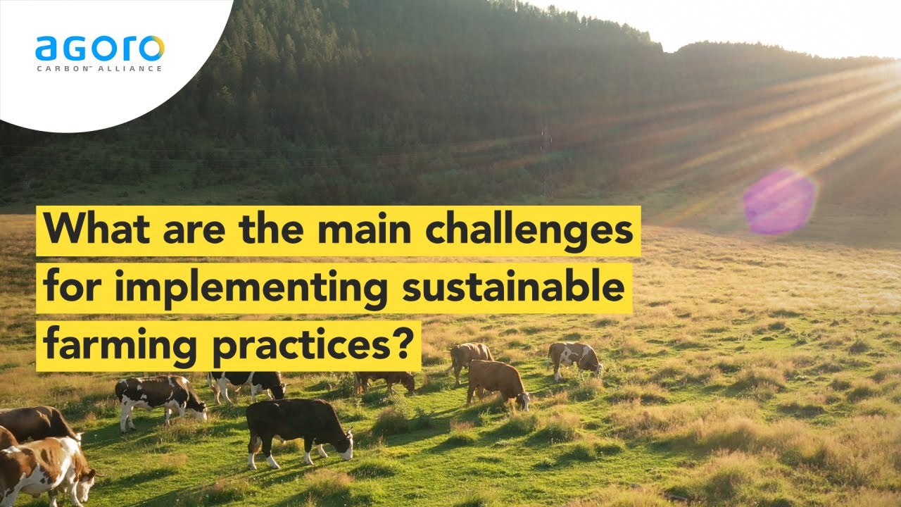 What are the main challenges for implementing sustainable farming practices?
