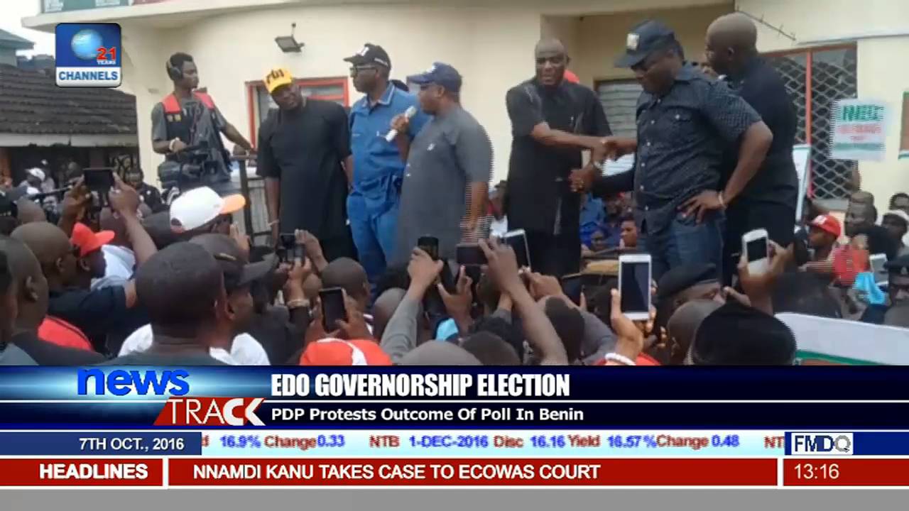 Edo Governorship Election: PDP Protests Outcome Of Poll In Benin